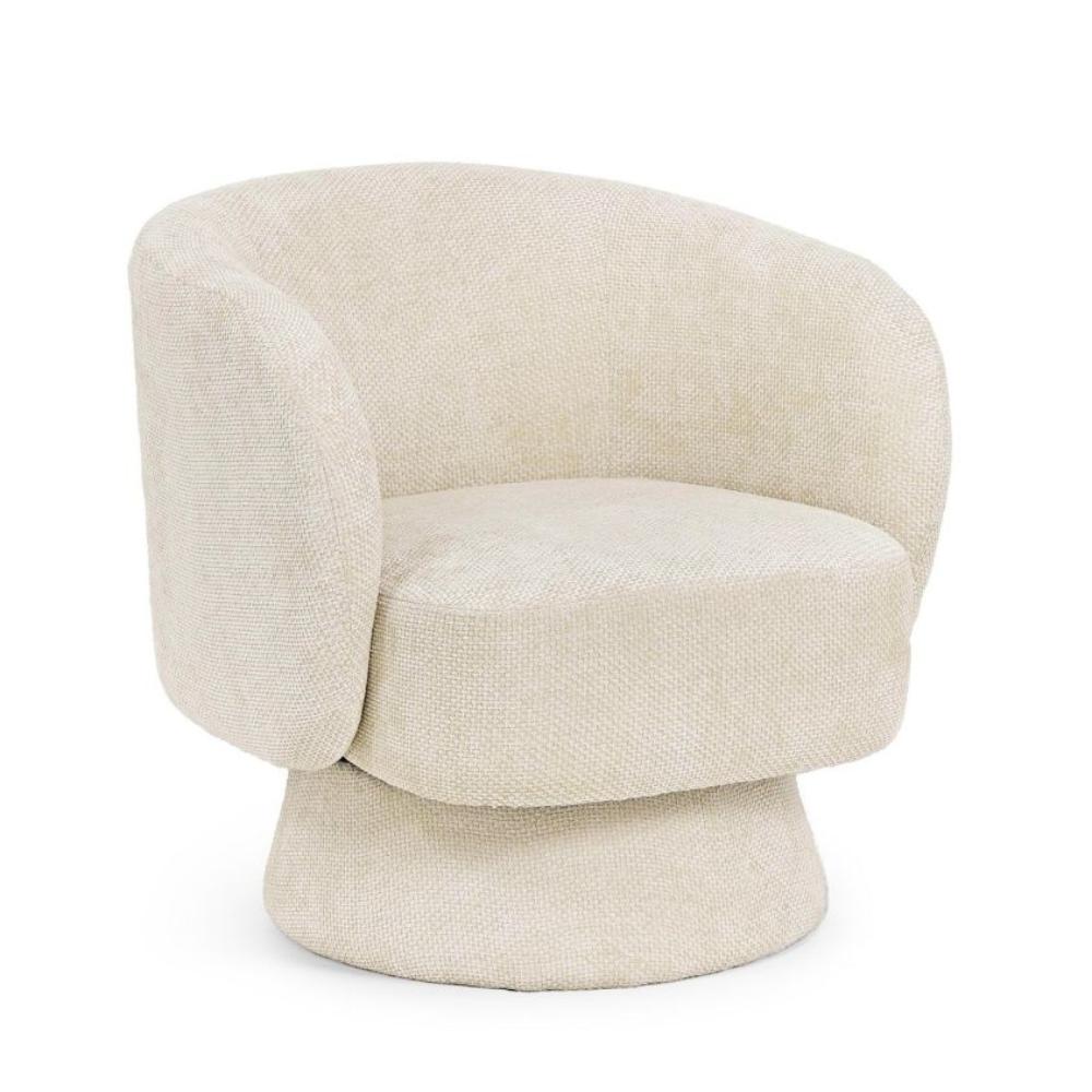 Poltrona Girevole Beige Julienne Shell Bizzotto - niclick